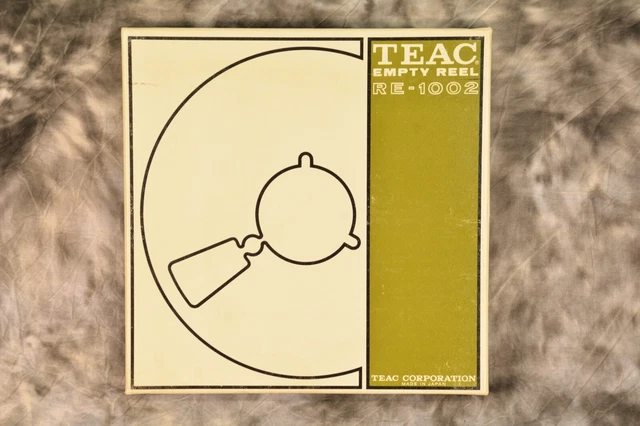 TEAC METAL NAB Hub Empty Take up Reel 10.5" Vintage Reel to Reel 1/4 ...