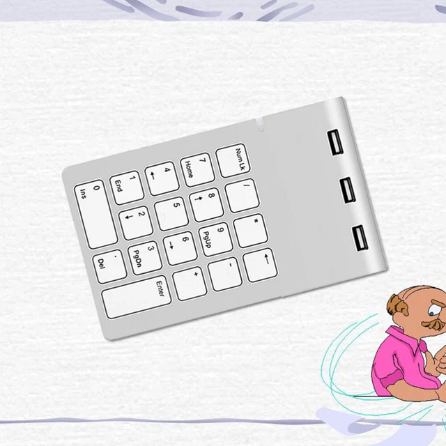 10 KEY USB Keypad Macro Keypad Keypad Laptop Wired Number Pad £19.99 ...