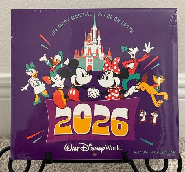 2026 WALT DISNEY World Calendar $11.11 - PicClick CA