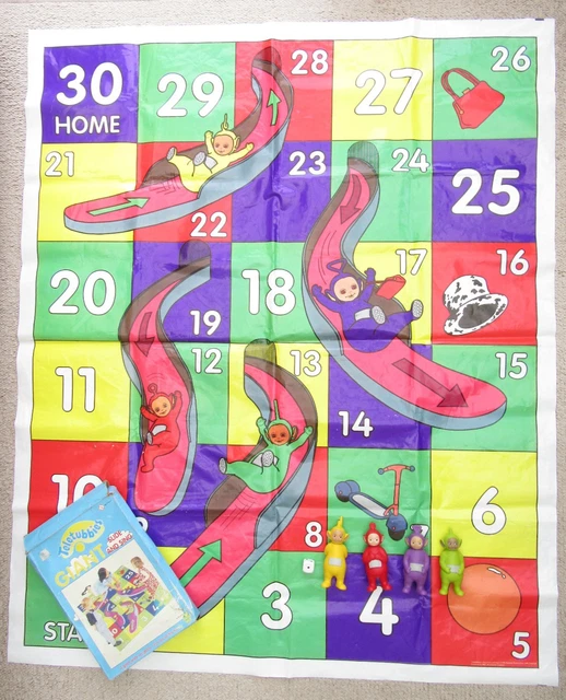 TELETUBBIES LARGE SLIDE & Sing Snakes & Ladders Game & Plastic Toy ...