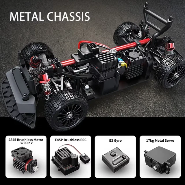 HYPER GO 1/14 RC Car Brushless 4WD High Speed Off-Road Remote Control ...