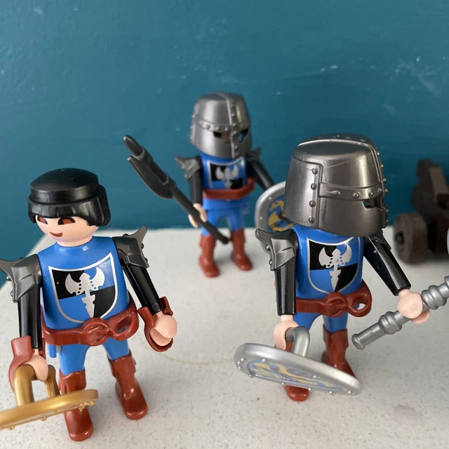 PLAYMOBIL MEDIEVAL SIEGE Tower And Knight Figures Horse Weapons Joblot ...