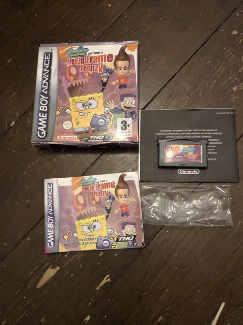 SPONGEBOB & FRIENDS Freeze Frame Frenzy Nintendo Game Boy Advance GBA ...