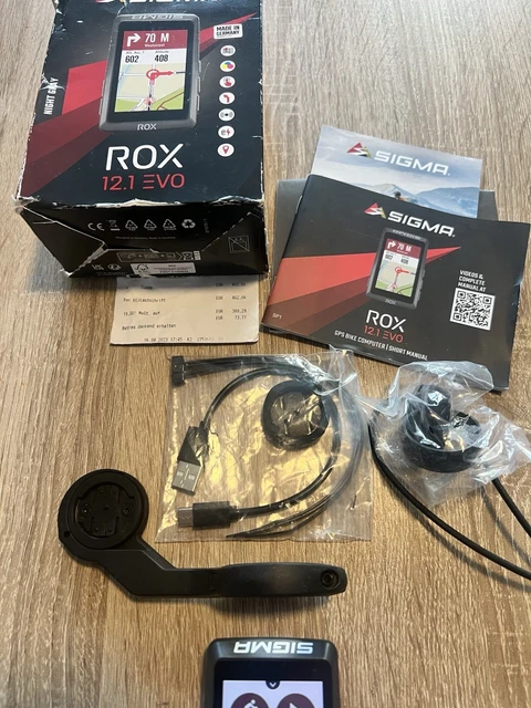 SIGMA FAHRRADCOMPUTER ROX 12.1 EVO Basic Night Grau GPS Radnavigator ...