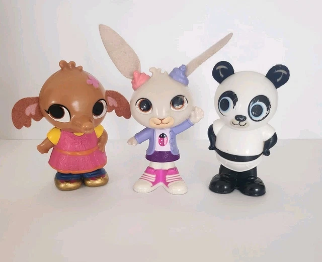 BING BUNNY RARE 2014 Wobble Body Fabric Ear Figures Sula Coco & Pando £ ...