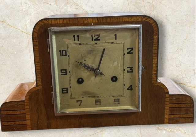 RARE &URGOS& VERY Nice Vintage Mantle Clock Striking 8 Day, Art Deco ...