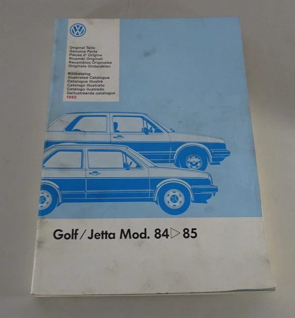 CATÁLOGO DE IMÁGENES Piezas Regiones VW Golf/Jetta II/2 , 1984-1985 St ...