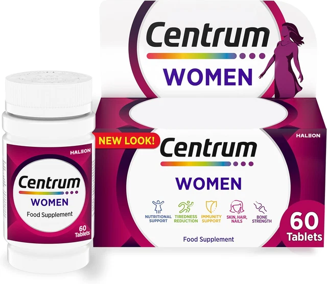 CENTRUM WOMEN MULTIVITAMIN Tablets for Women, 60 Tablets, Vitamins with ...