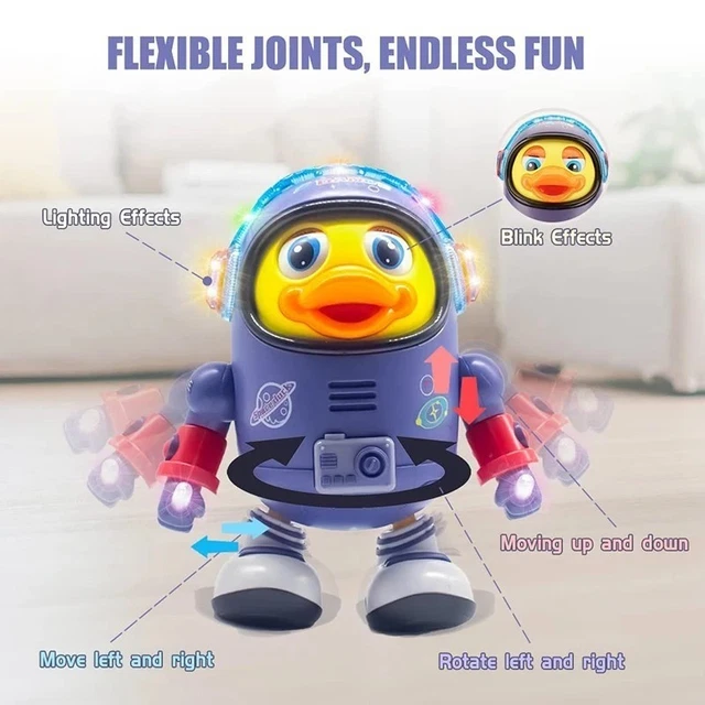BABY MONTESSORI ELECTRIC Space Duck Music Moving Walking Dancing Toy ...