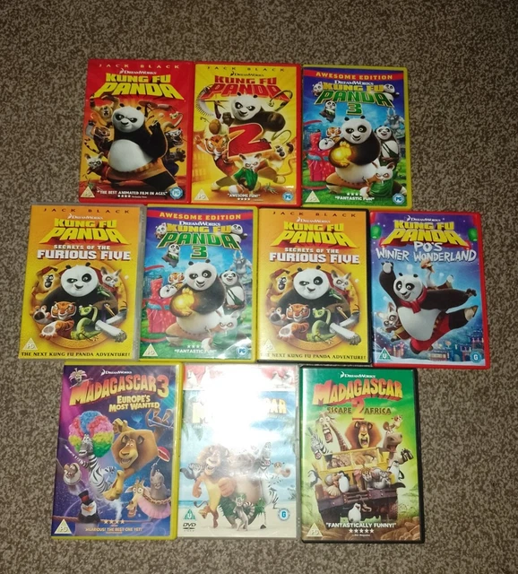 KUNG FU PANDA & Madagascar DreamWorks DVD Collection Job Lot Bundle X10 Charity £2.70 - PicClick UK