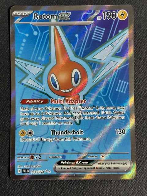ROTOM EX 111/094 Phantasmal Flames Pokemon Card Ultra Rare Full Art $8. ...