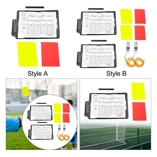 SOCCER REFEREE CARD Sets, Judge Cards, Warning Referee Cards, and ...