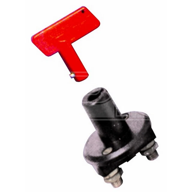 BATTERY ISOLATOR SWITCH 100A - With A Removable Red Key - WOT-NOTS ...
