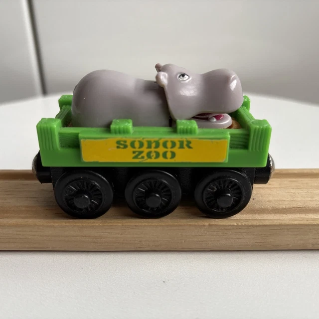 SODOR ZOO HIPPO CAR Wooden Train Thomas & Friends/ Learning Curve Brio ...