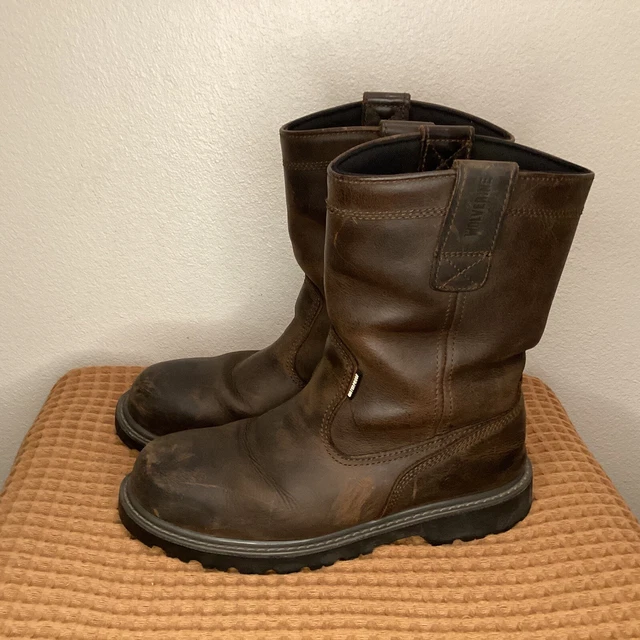 WOLVERINE FLOORHAND W10680 Men's Sz 9.5 Brown Pull-On Work Western ...
