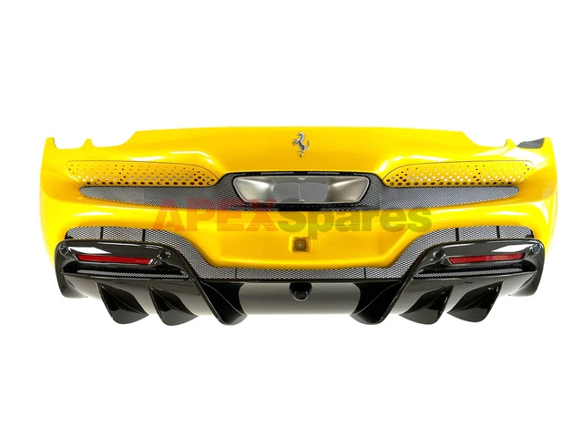 GENUINE FERRARI 296 Gtb Gts Complete Rear Bumper With Carbon Diffuser ...