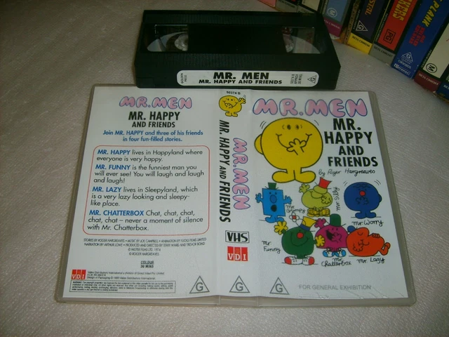 MR. MEN - MR. HAPPY AND FRIENDS (4 Stories) Rare Australian VDI release ...