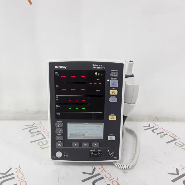 MINDRAY DATASCOPE ACCUTORR V moniteur de signes vitaux EUR 102,61 ...