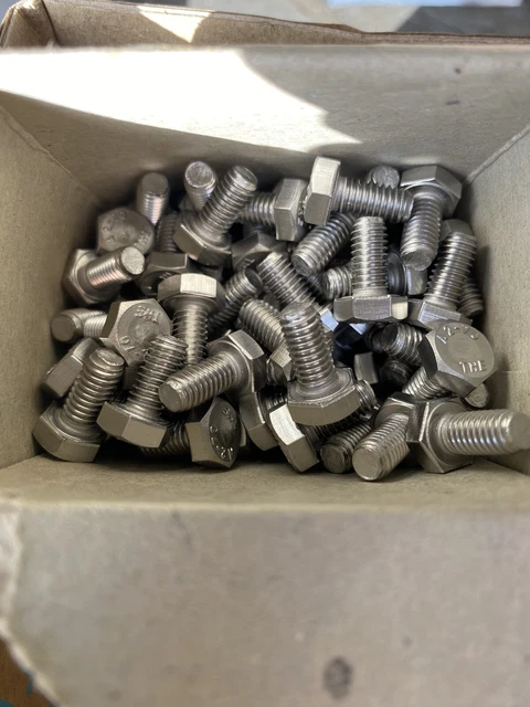 M6 X 12 Hex Head 304 Stainless Steel Bolts $1.25 - PicClick AU