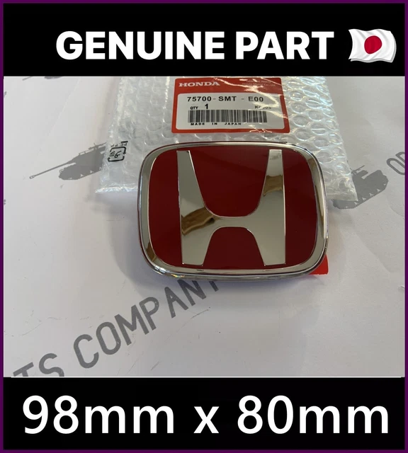 HONDA CIVIC TYPE R Front Or Rear Grille Badge Fn2 Red Chrome 75700-Smt ...