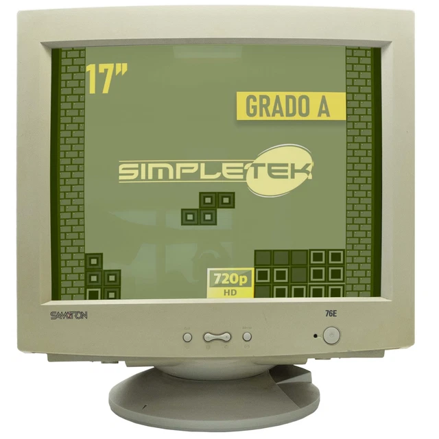 VINTAGE SAMSUNG SAMTRON 76E Cathode Tube Lcd Screen Monitor- £80.23 ...