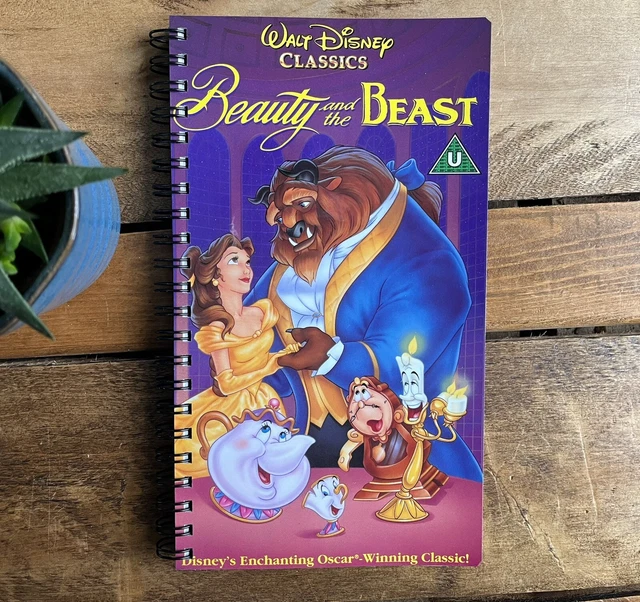 RECYCLED/UPCYCLED DISNEY VHS Notebook - Beauty And The Beast £7.50 ...