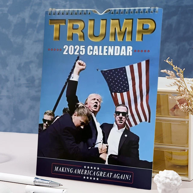 DONALD TRUMP 2025 Desk Calendars Trump Shooting Makes Me Stronger ...
