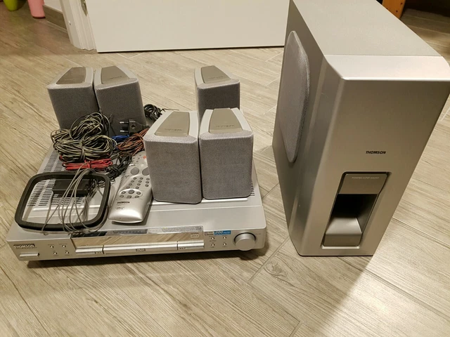 THOMSON SCENIUM DPL910VD Home Theatre 5 casse+1subwoofer EUR 12,00 ...