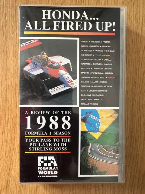 1988 FORMULA 1 Season Review - VHS - Ayrton Senna - Alain Prost - F1 ...
