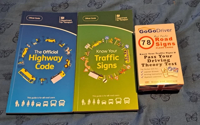 UK DRIVING THEORY Test Kit: Highway Code; Traffic Signs & Road Sign ...