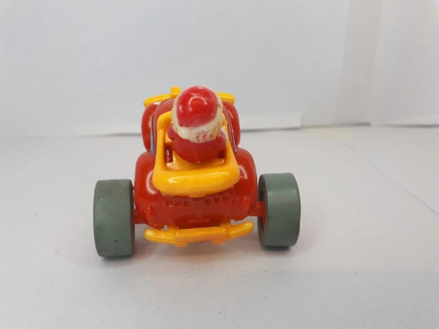 VINTAGE SANTA IN Volkswagen Beetle Push Down Toy Car Christmas ...