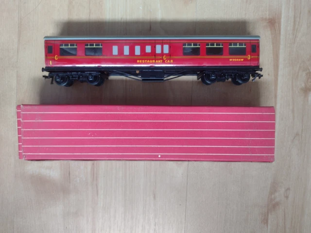 HORNBY DUBLO 4049 Composite Restaurant Car Maroon complete with ...