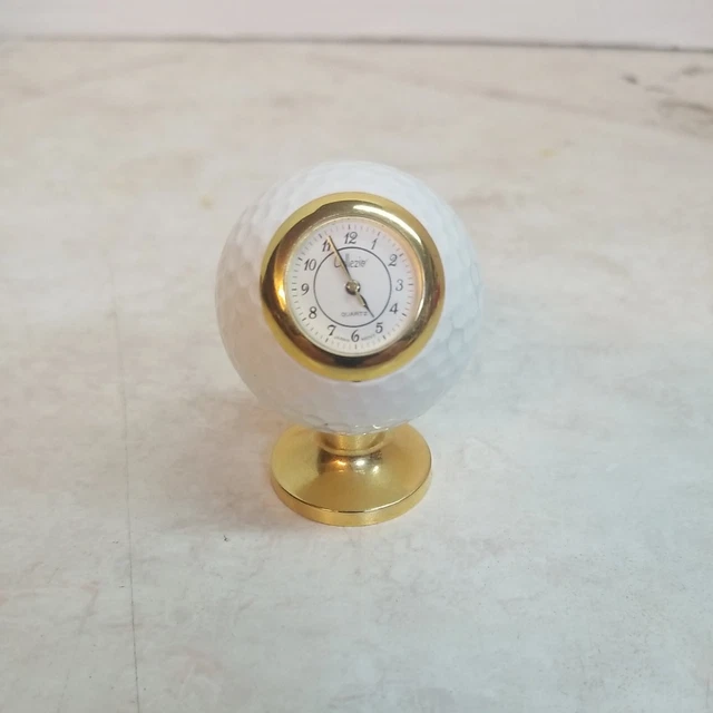VINTAGE COLLEZIO QUARTZ Miniature Clock Golf Ball; Japan Movement £7.72 ...