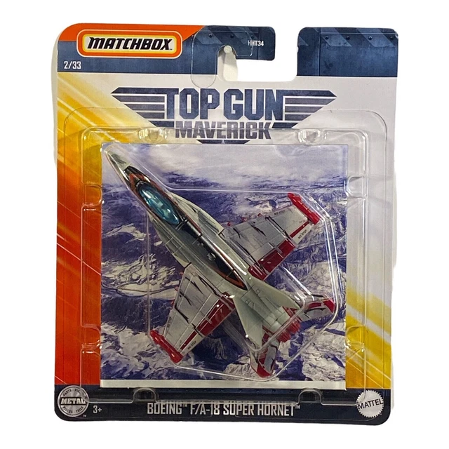 TOP GUN MAVERICK F/A-18 Super Hornet (Rooster) RED Sky Busters Matchbox ...
