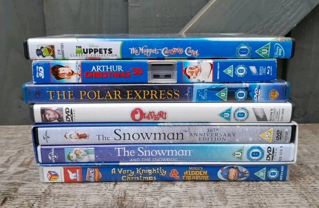 CHRISTMAS MOVIE DVD Bundle Movies Muppet Carol Oliver Snowman Polar ...
