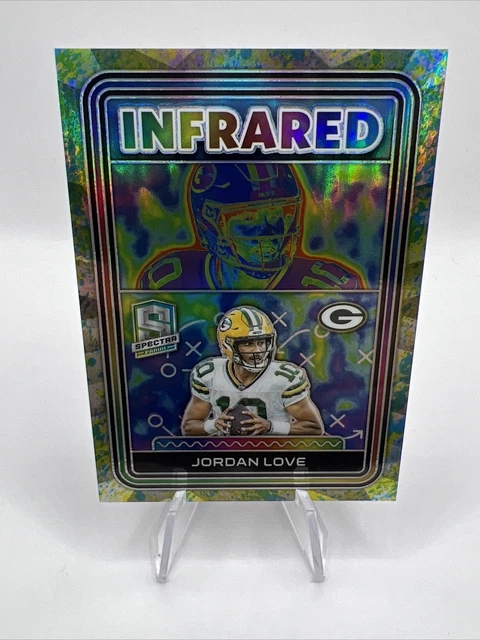 2023 PANINI SPECTRA Jordan Love Splatter Infrared Neon/8 Baia Verde EUR ...