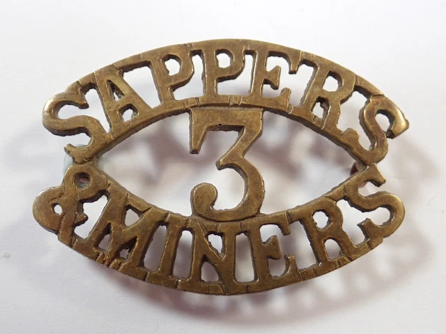 INDIA: 3RD SAPPERS and Miners original WW1 Shoulder Title. EUR 23,33 ...