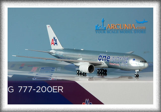 NG MODELS 1:400 American Airlines Boeing 777-200ER "One World - N796AN ...