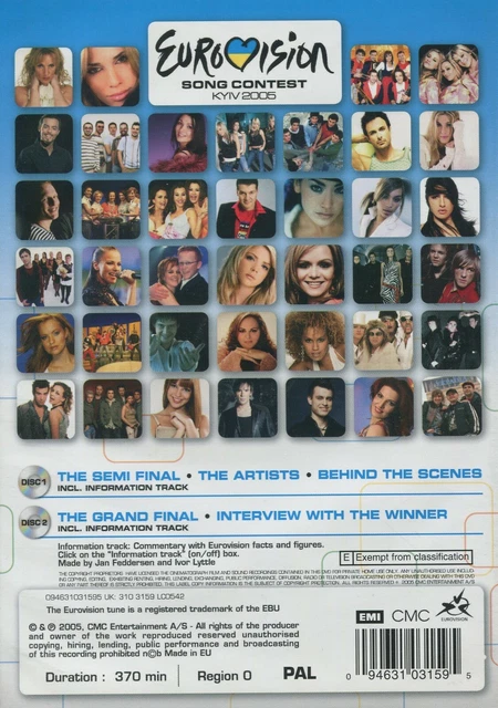 EUROVISION SONG CONTEST Kyiv 2005 (2 DVD) EUR 99,50 - PicClick IT