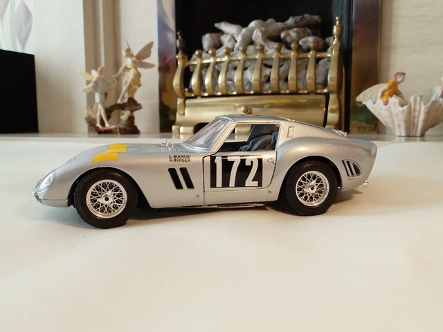 RARE LIVERY BURAGO 1:18 FERRARI 250 GTO Racing Bianchi Berger £4.20 ...