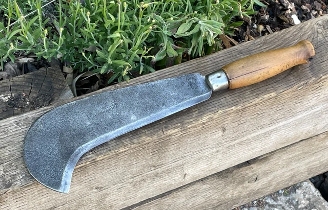 VINTAGE BRANDED 10& Billhook Axe Slasher Hedge Laying Edge Garden Old ...