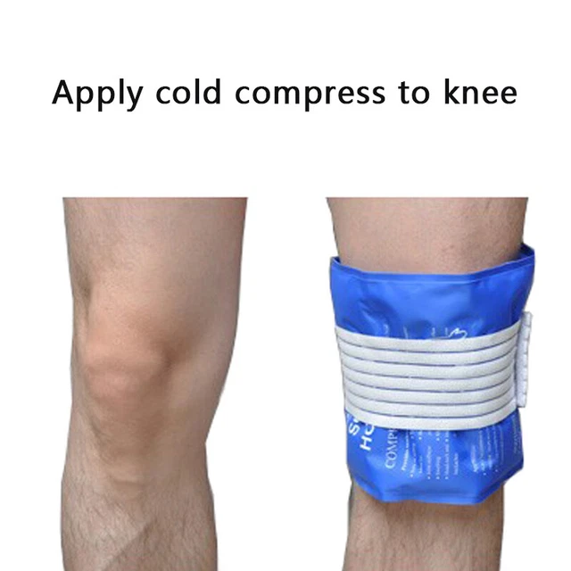 KNEE ICE PACK Wrap for Injuries, Reusable Gel Ice Packs for Post ...