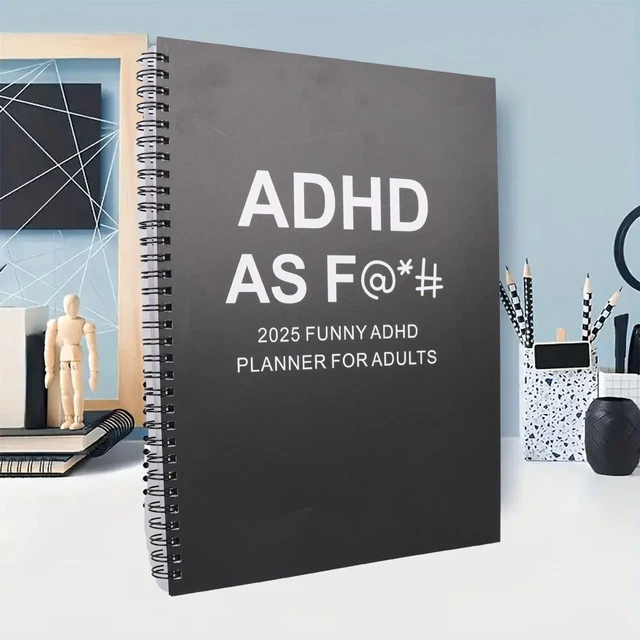 12 MONTH FAMILY Calendar ADHD Planner 2025 ADHD Daily Planner For ...
