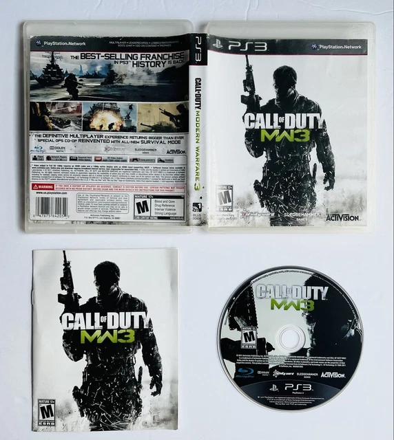 CALL OF DUTY Modern Warfare 3 MW3 - Sony Playstation 3 PS3 - CIB $5.99 ...