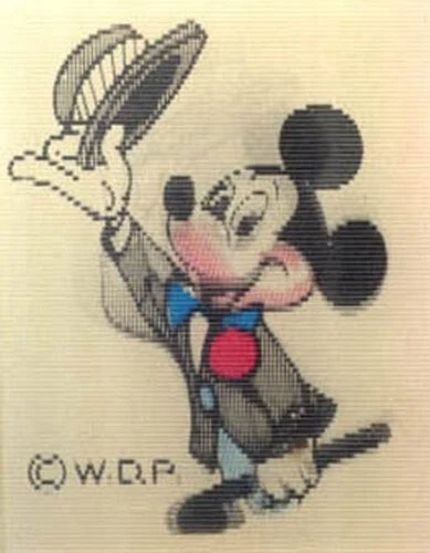 MICKEY MOUSE SOUVENIR Art Corner Disneyland 1960s VARI-VUE Animation ...