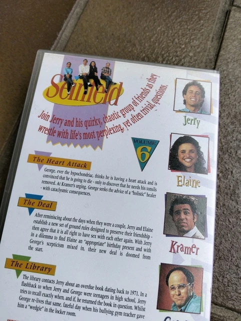 SEINFELD VHS CASSETTE Tape $6.00 - PicClick AU
