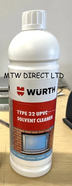 PVC SOLVENT CLEANER 1 Litre Bottle Type 32 UPVC Window Door Frame £20. ...