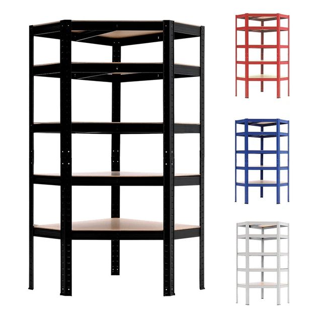 HEAVY DUTY WAREHOUSE Racking Garage Shelving Storage Corner Metal Shelf ...