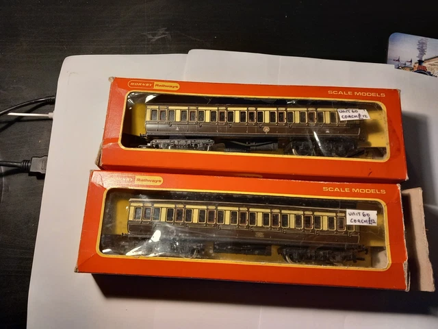 PAIR TRIANG OO Gauge R332 Triang Clerestory Coaches In Hornby Boxes £9. ...