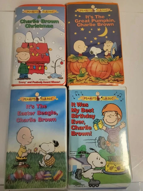 PEANUTS HOLIDAY VHS Lot Charlie Brown Easter, Christmas, Great Pumpkin ...